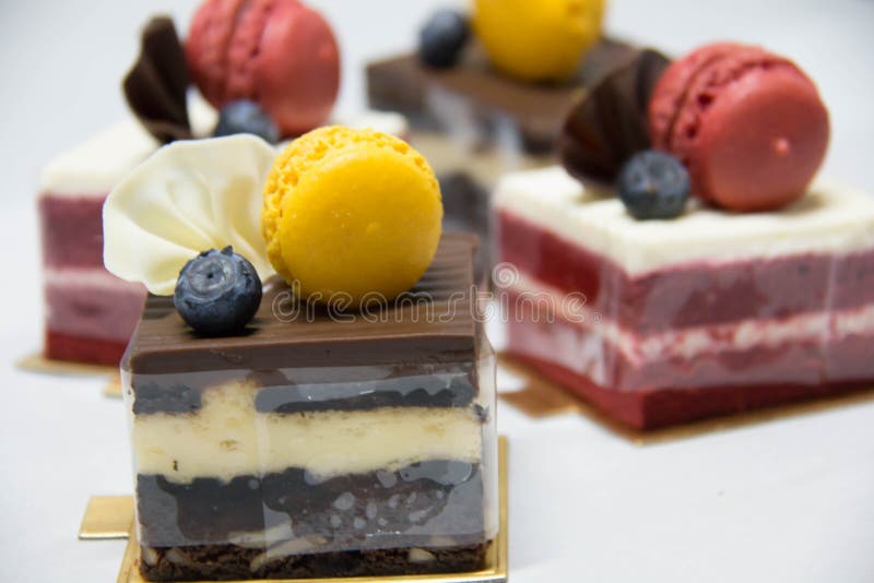 Assorted Mini Cakes Sweet Dessert Stock Image - Image of dessert, small ...