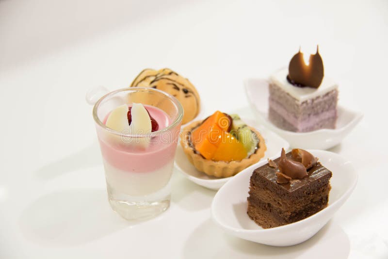 Assorted Mini Cakes Sweet Dessert Stock Photo - Image of tart, gourmet ...