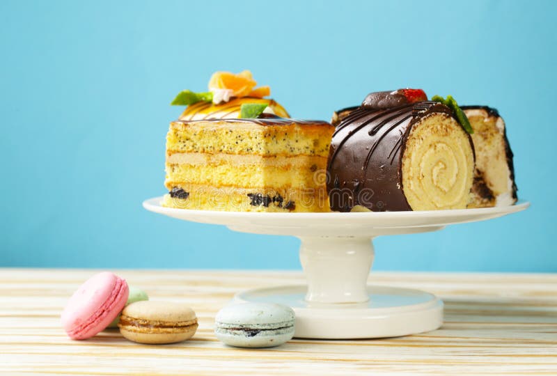 Assorted Mini Cakes Sweet Dessert Stock Photo - Image of holiday, cake ...