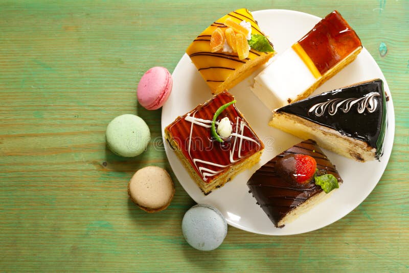 Assorted Mini Cakes Sweet Dessert Stock Photo - Image of holiday, mini ...