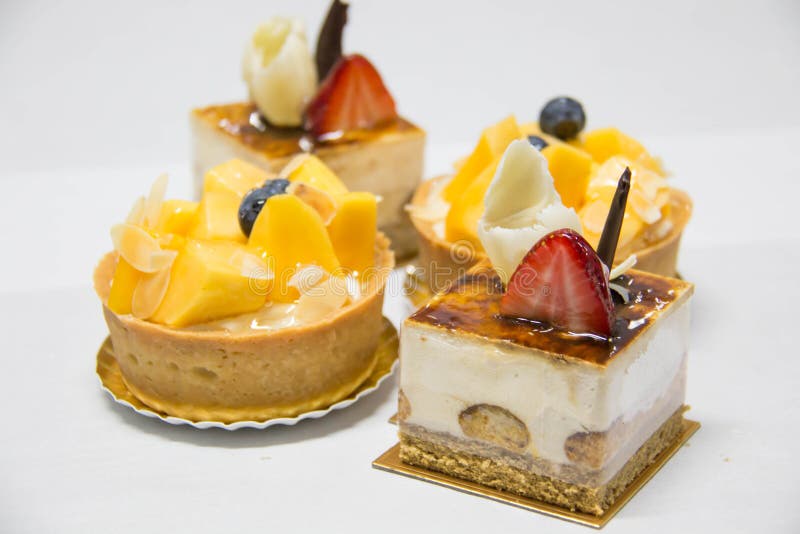 Assorted Mini Cakes Sweet Dessert Stock Photo - Image of sugar ...