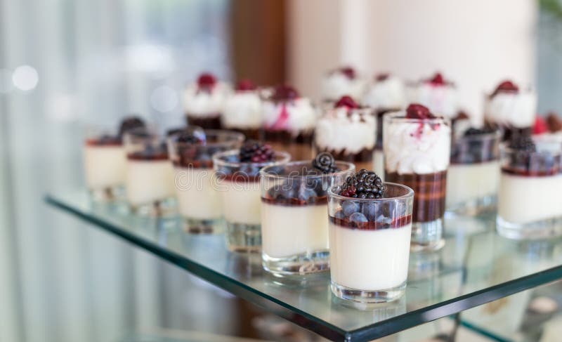 Assorted Mini Dessert on Platter Stock Photo - Image of fruits, bakery ...