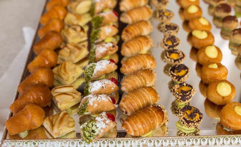 Assorted Mini Dessert and Cake Stock Image - Image of meal, birthday ...