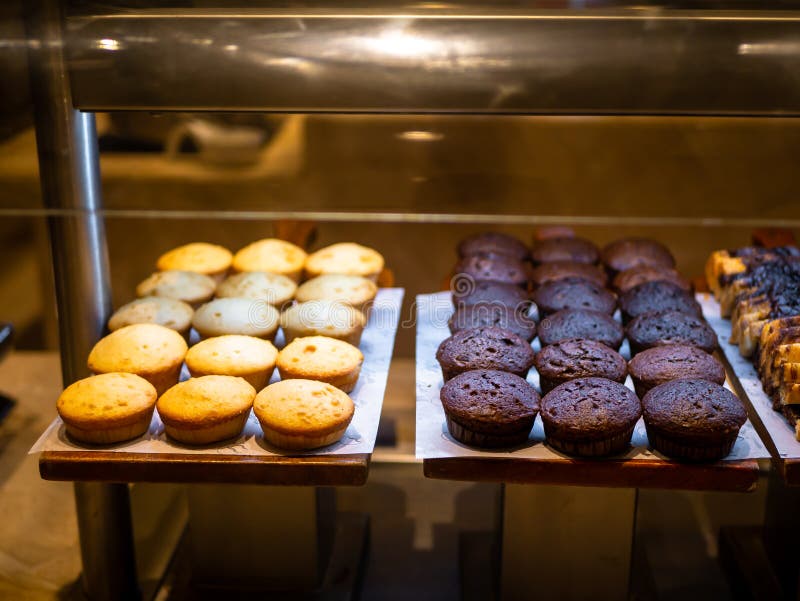 Assorted Mini Muffins on Dessert Buffet Stock Image - Image of muffin ...