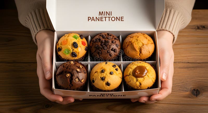 Mini Panettones Stock Illustrations – 6 Mini Panettones Stock ...