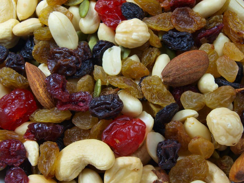Assorted. Mix of Various Nuts and Raisins Stock Image - Image of plant ...