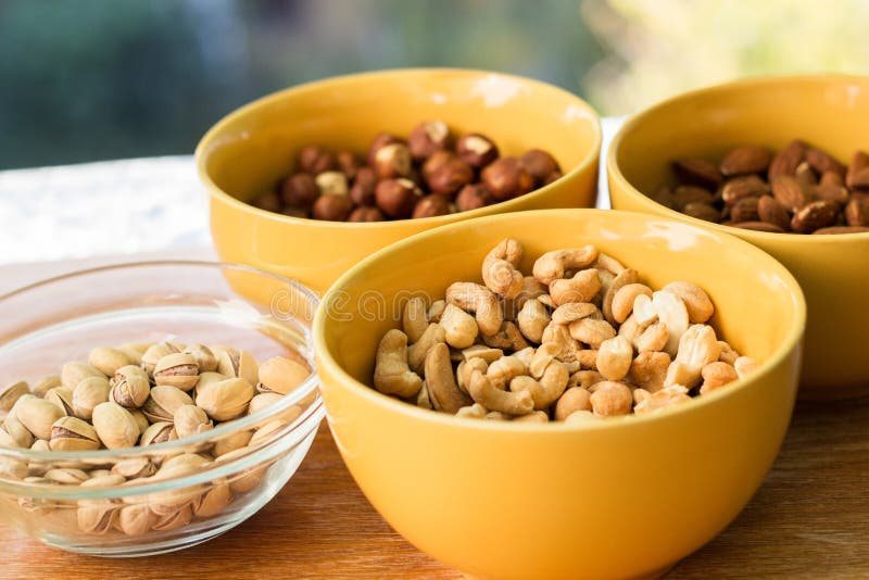 Assorted mixed nuts stock image. Image of fruit, horizontal - 138768455