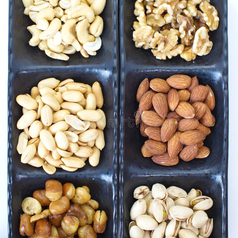 Assorted mixed nuts stock image. Image of black, health - 88790681