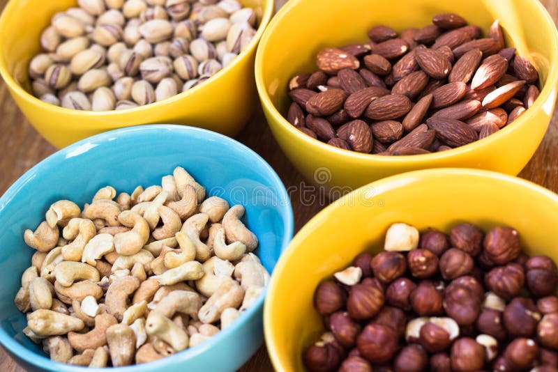 Assorted Mixed Nuts in the Bowl Stock Image - Image of diet, collection ...
