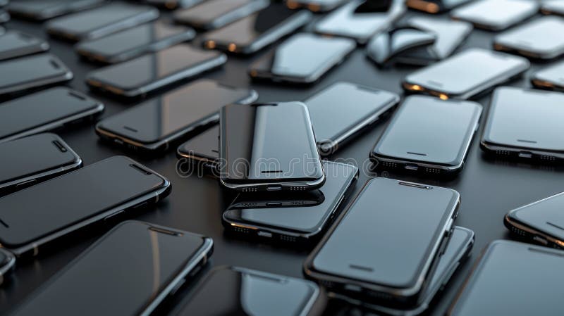 Assorted Mobile Phones Piled on Table Technology, Advertising, Sales ...
