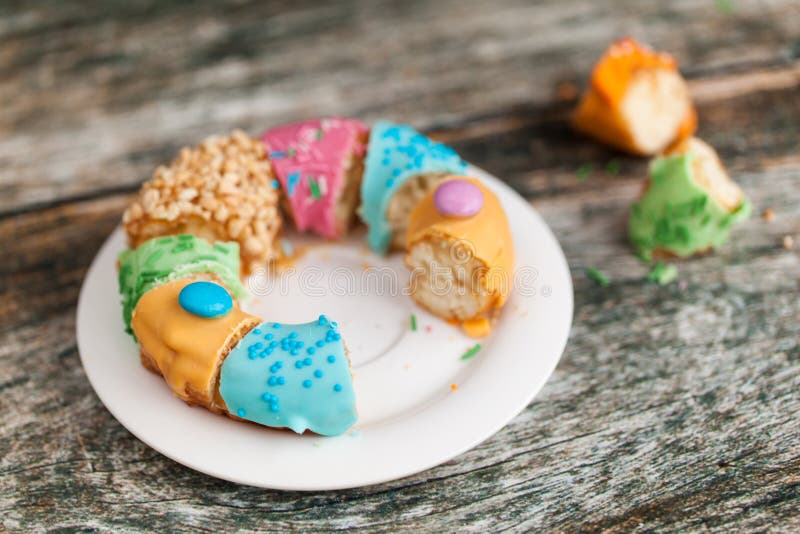 Assorted multi color donut stock photo. Image of baked - 108339474