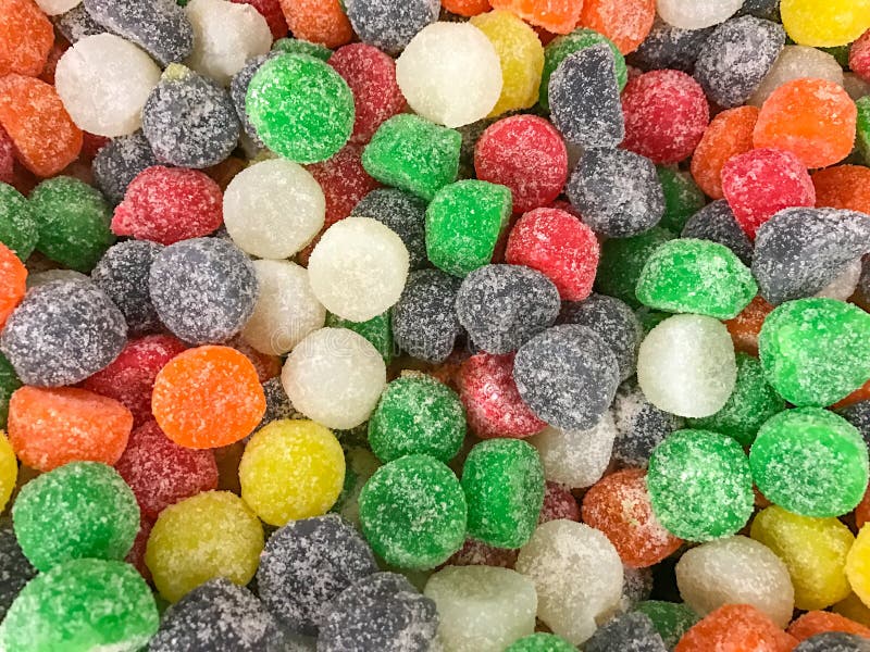 Assorted Multicolored Gum Drops. Stock Image - Image of gumdrops, food ...