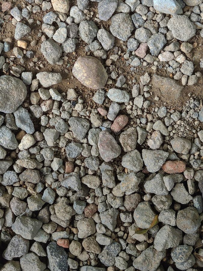 Assorted Natural Stones and Gravel on Dirt Background Stock Photo ...