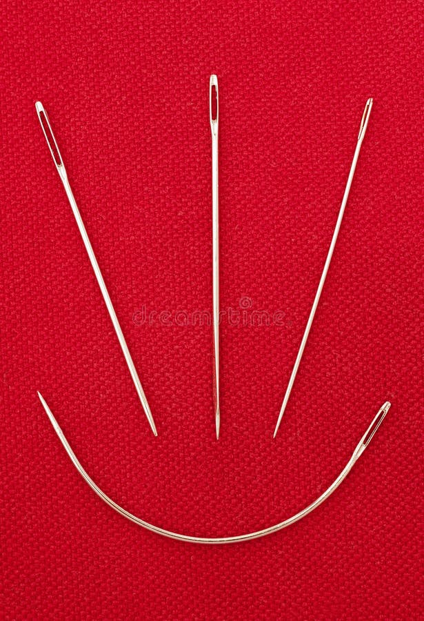Assorted needles -smiling! stock image. Image of closeup - 14615495