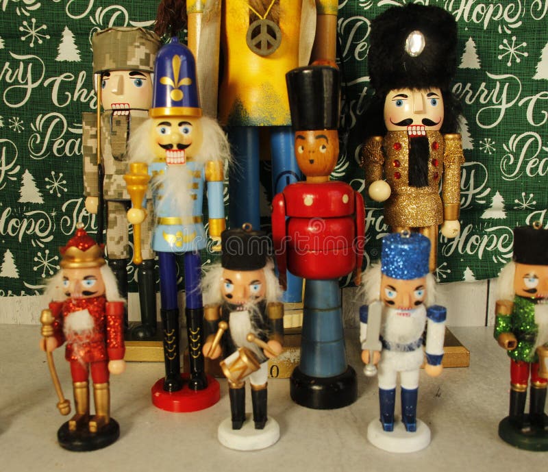 Assorted Nutcrackers, Vintage Wooden Soldier, Christmas Tradition Stock ...