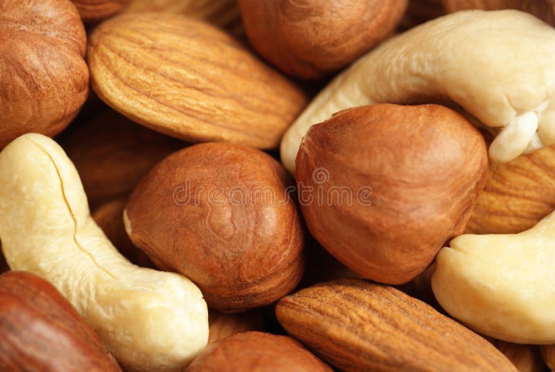 Assorted nuts stock photo. Image of peeled, textured - 16747352