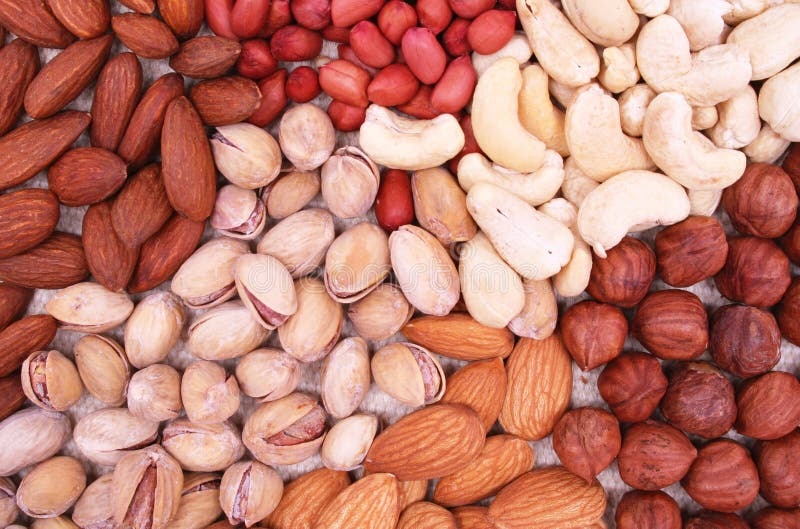Assorted nuts stock photo. Image of close, measure, organic - 17586350