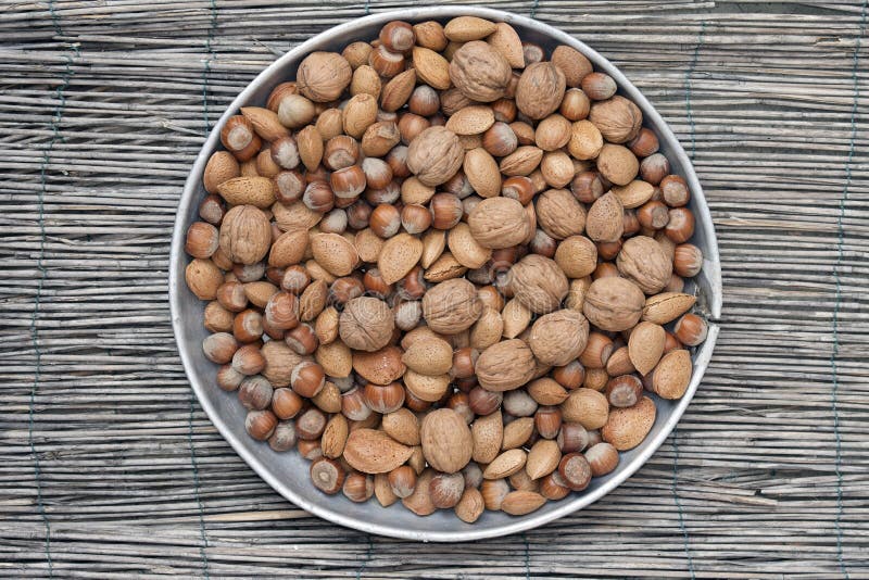 Assorted nuts stock photo. Image of nutshell, almonds - 24185884