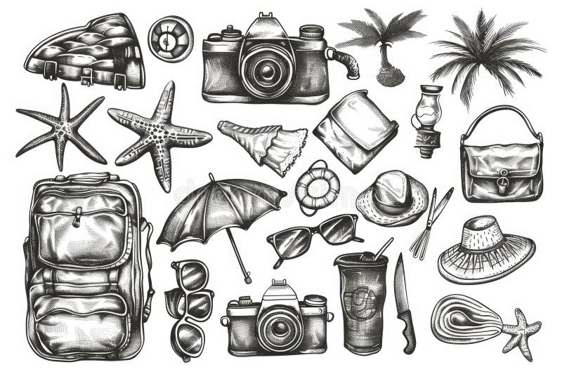 Assorted Objects on a Blank White Backdrop, Suitable for Product ...