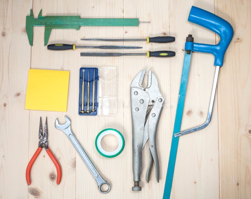 Assorted objects tool stock photo. Image of woodwork - 59696998