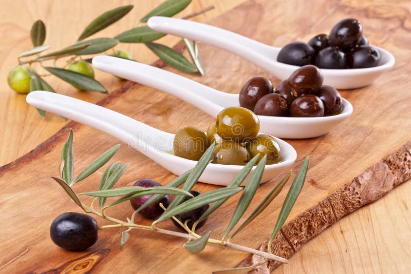 Assorted olives stock image. Image of mediterranean, freshness - 27441975