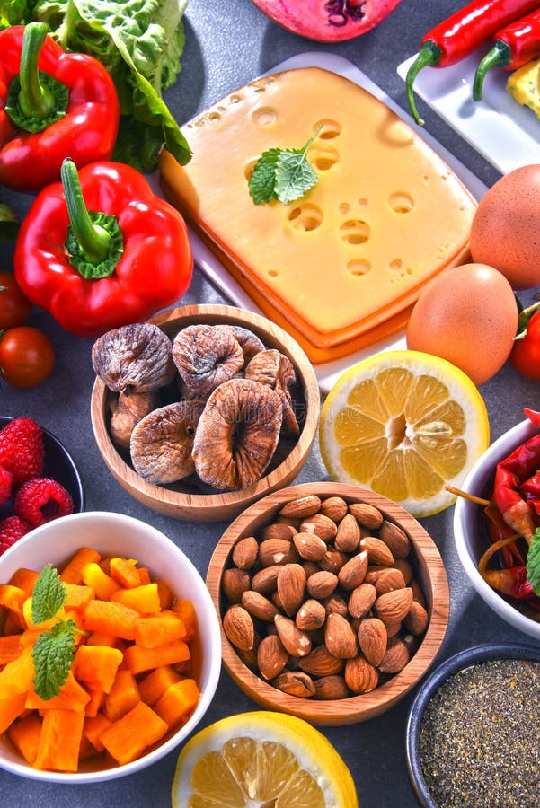 Assorted Organic Food Products on the Table Stock Image - Image of meal ...