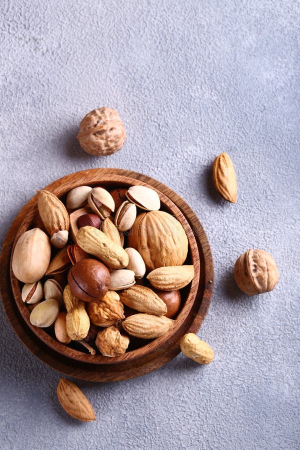 Assorted organic nuts stock image. Image of protein - 177365095