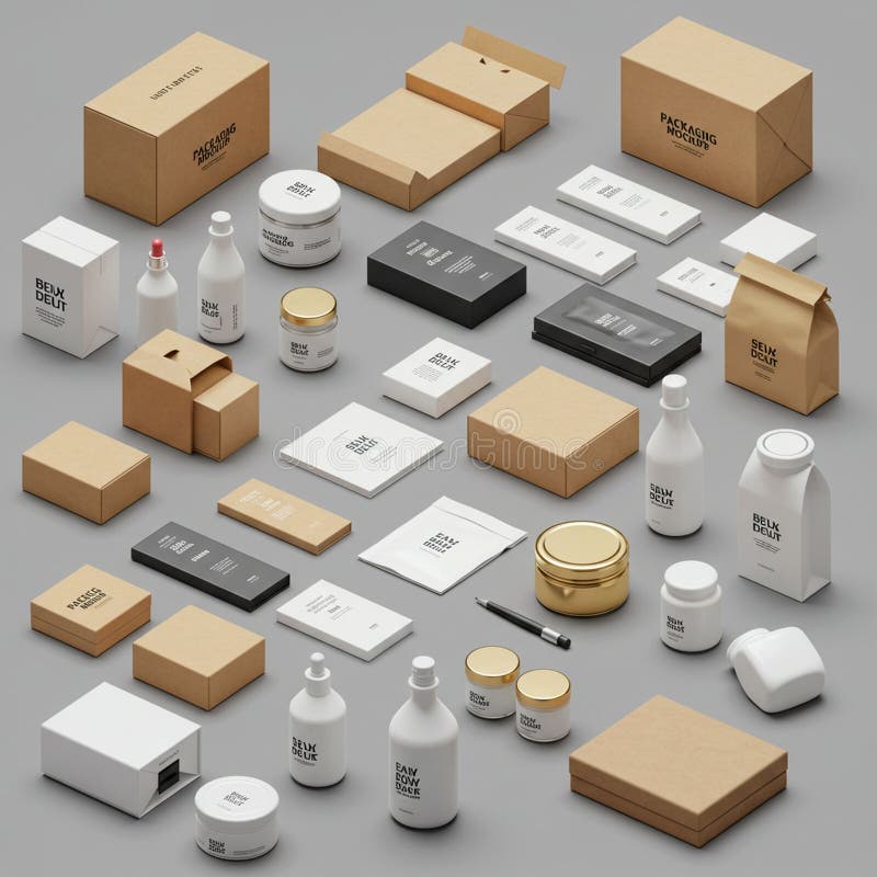 Assorted Packaging Designs Stock Illustrations – 446 Assorted Packaging ...