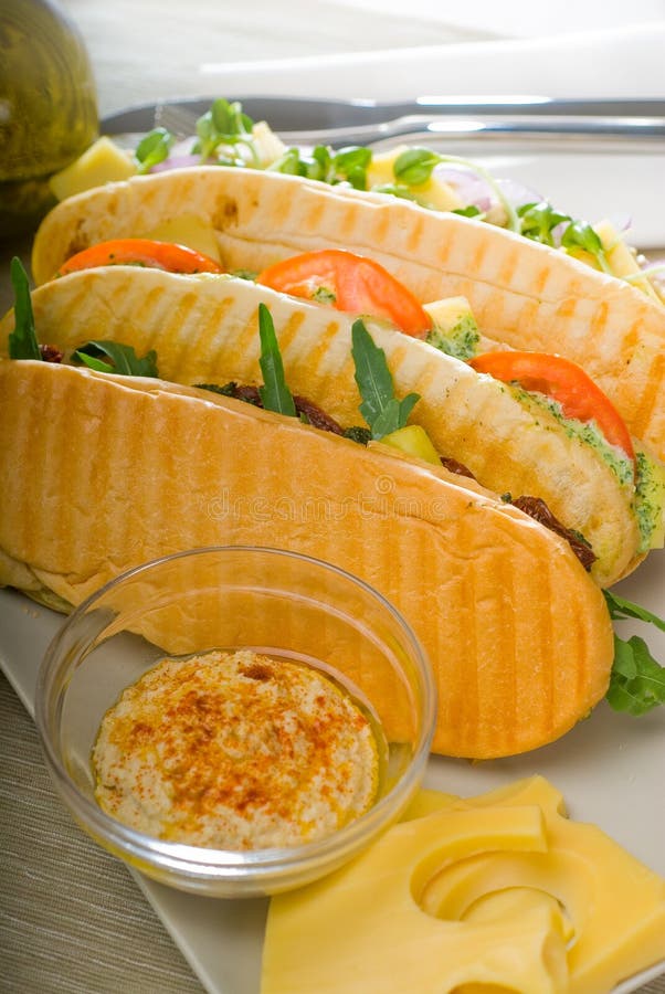 Assorted panini sandwich stock photo. Image of delicious - 13169550