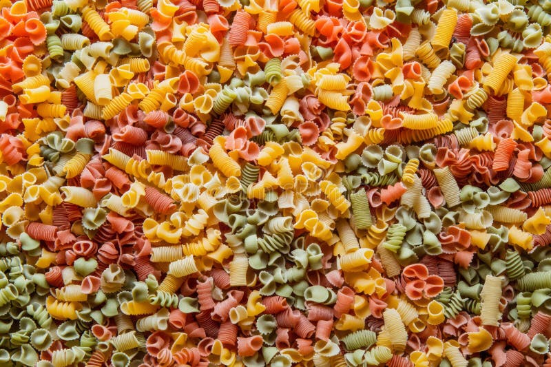 Pasta s Shapes and Colors stock photo. Image of typical - 34730510