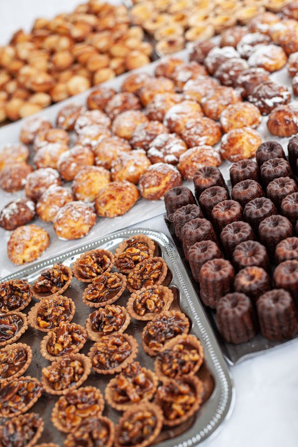 Assorted Pastries on a Pastry Shop Stall Stock Image - Image of sweet ...