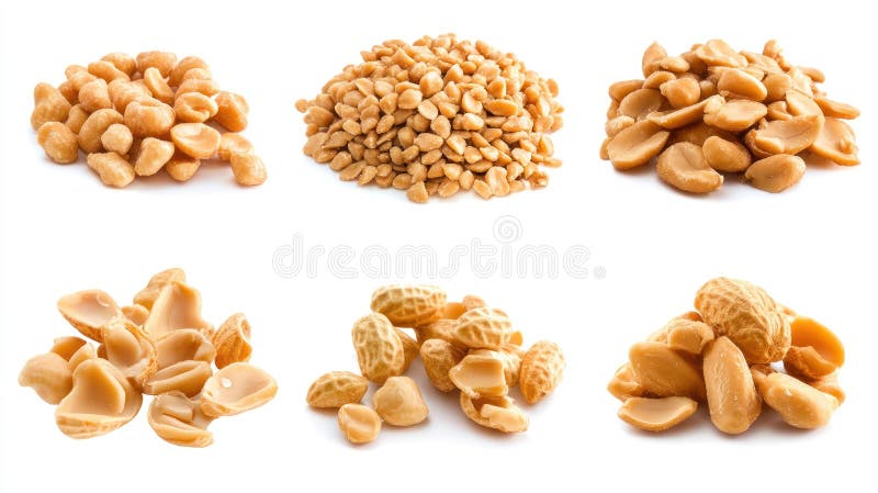 Assorted Peanuts in Different States of Shelling Stock Photo - Image of ...