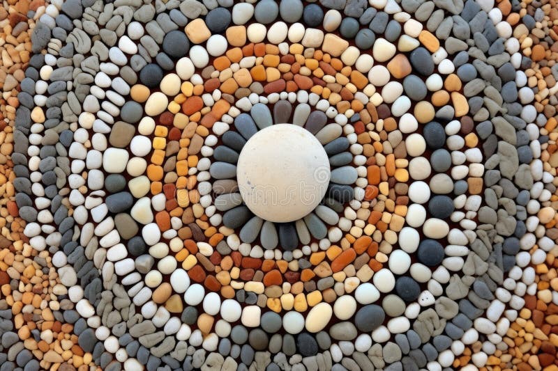 Assorted Pebbles Forming a Mosaic Stock Photo - Image of texture ...