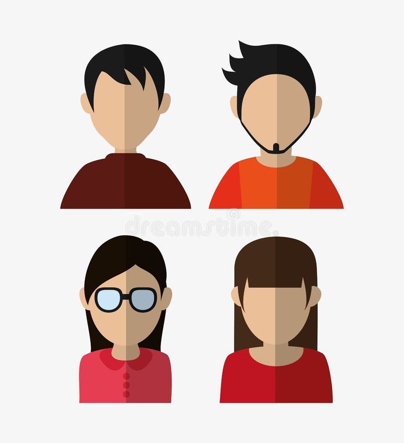 Assorted People Portrait Icons Image Stock Vector - Illustration of ...