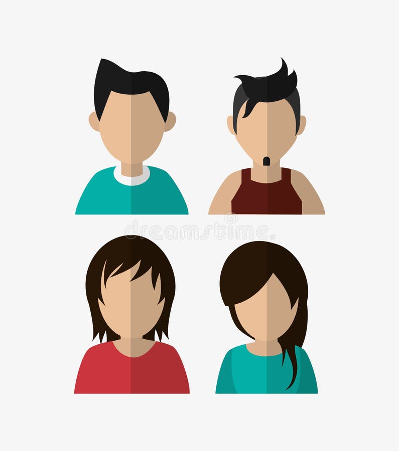 Assorted People Portrait Icons Image Stock Vector - Illustration of ...