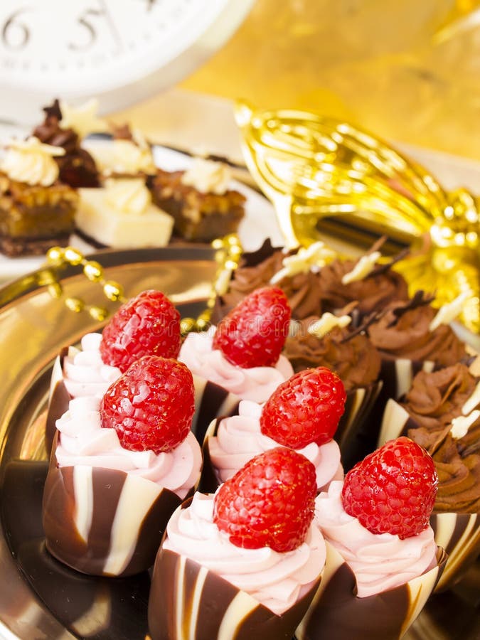 Assorted Petite Party Pastries Stock Photo - Image of holiday, sugary ...