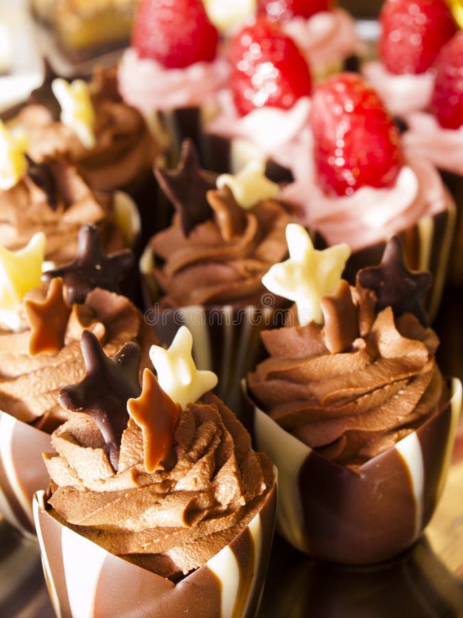 Assorted Petite Party Pastries Stock Image - Image of holiday ...