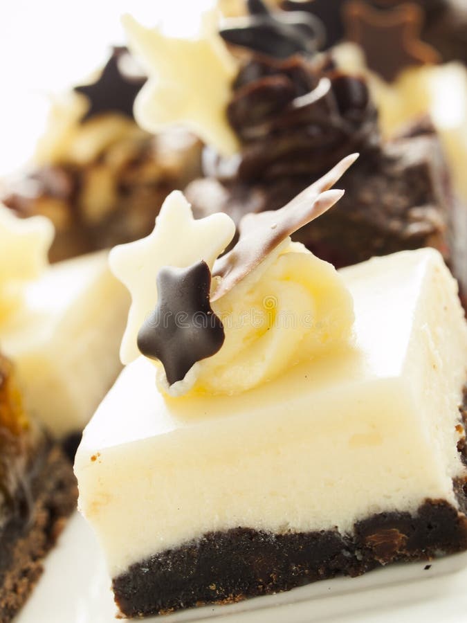 Assorted Petite Party Pastries Stock Photo - Image of white, holiday ...