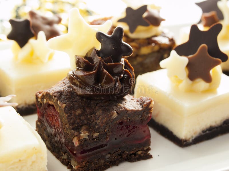 Assorted Petite Party Pastries Stock Image - Image of sugary, sweet ...