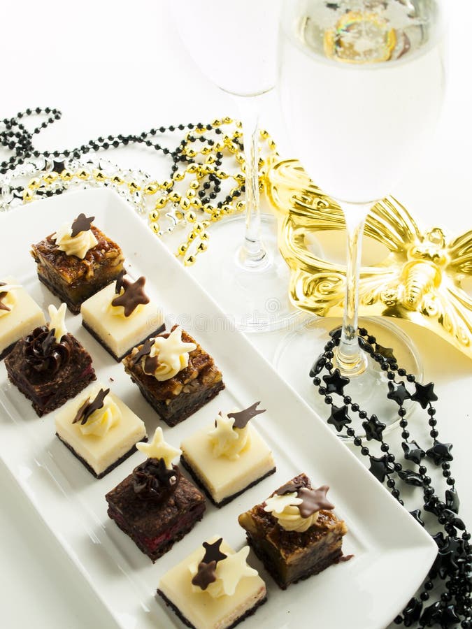 Assorted Petite Party Pastries Stock Photo - Image of assorted, colors ...