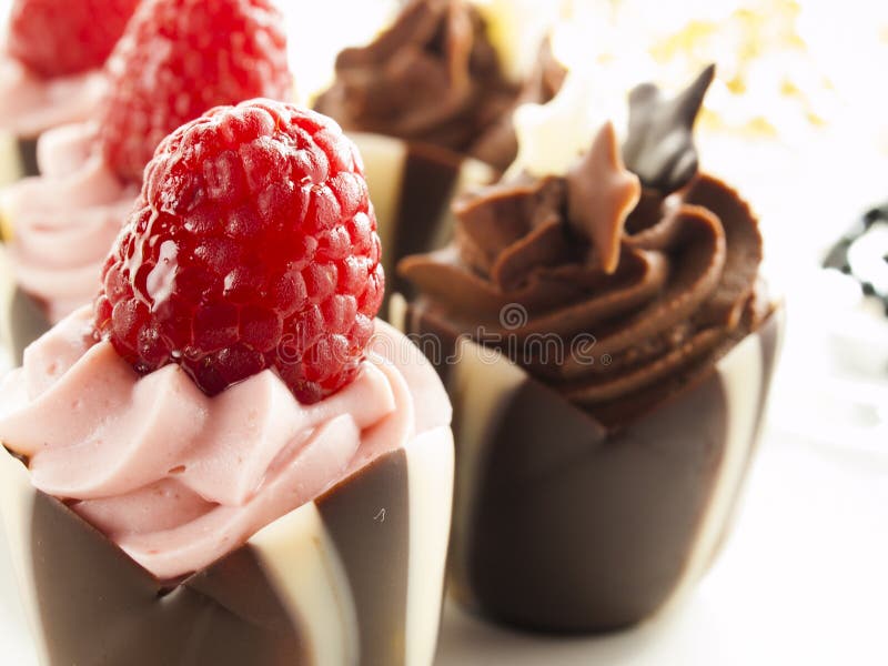 Assorted Petite Party Pastries Stock Image - Image of decoration ...