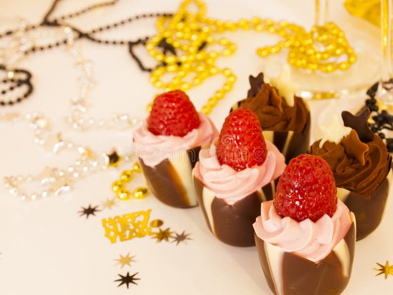 Assorted Petite Party Pastries Stock Photo - Image of alcohol, creamy ...