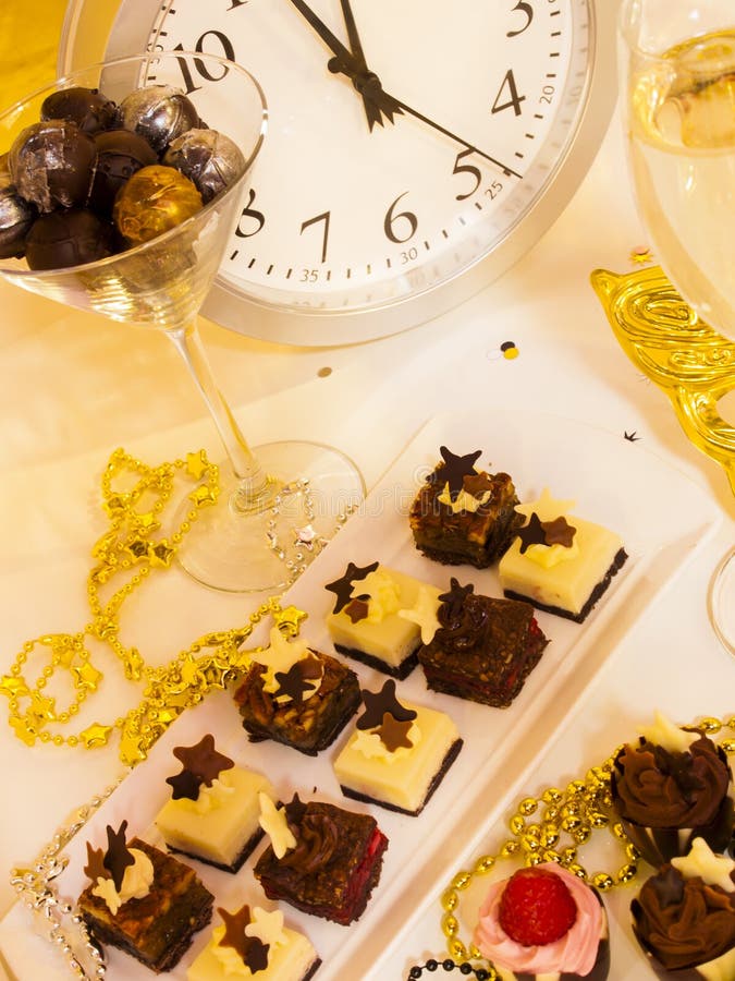 Assorted Petite Party Pastries Stock Image - Image of airy, beads: 27718137