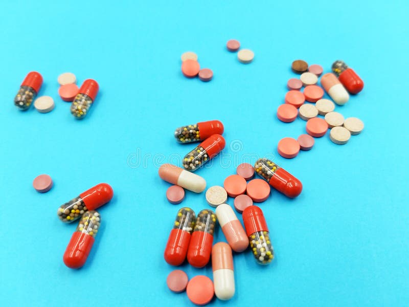 Assorted Pharmaceutical Medicine Pills, Tablets and Capsules Stock ...