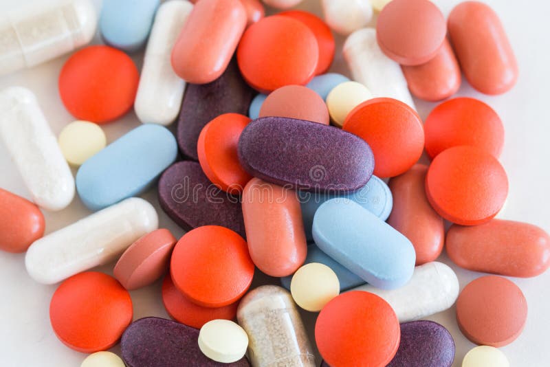 Assorted Pharmaceutical Medicine. Stock Image - Image of orange, pill ...