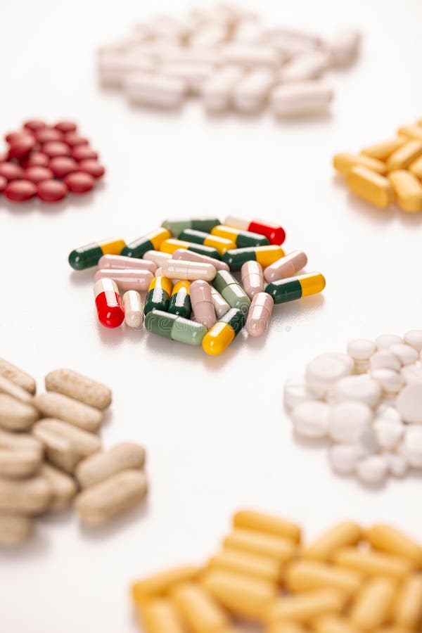 Assorted Pharmaceutical Medicine Pills Stock Photo - Image of health ...