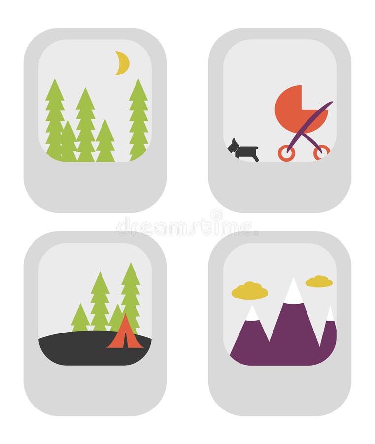 Assorted Photo Thumbnails Vector Stock Vector - Illustration of ...