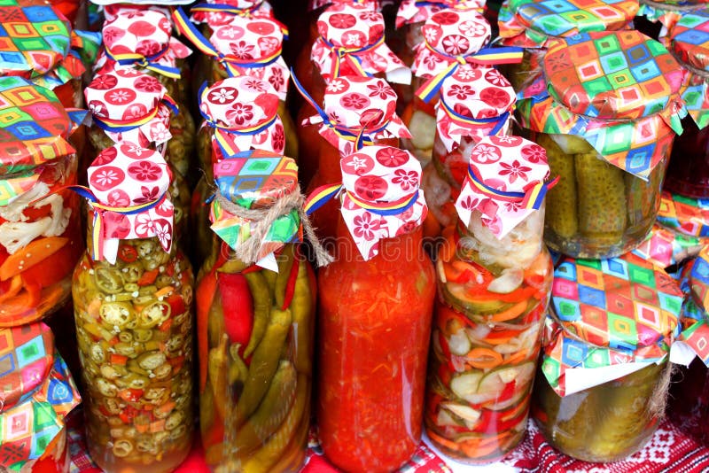Assorted Pickles Vegetables Carrot, Chili, Radish in White Ceramic Bowl ...