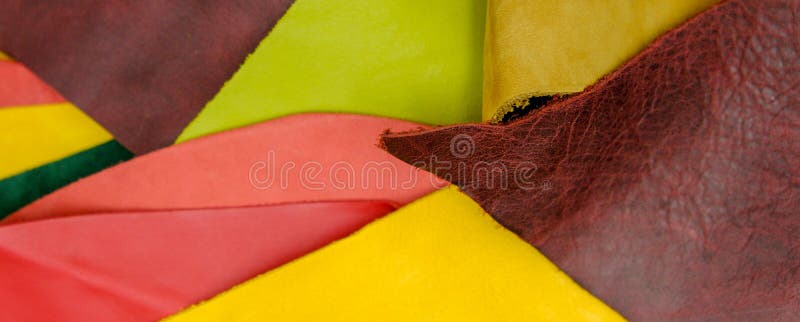 Assorted Pieces of Skin. Rawhide. Leather Pieces Stock Image - Image of ...