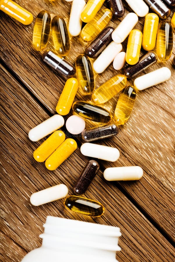 Assorted pills stock photo. Image of assortment, macro - 52132452